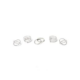 Firetti Ring-Set &raquo;im teilweise mehrreihigen Design&laquo; grau 8 g, Metall