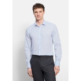 OLYMP Herren Businesshemd "OLYMP Level Five, Body Fit, Kent", blau, Gr. 37, 97% Baumwolle, 3% Elastolefin, Hemden
