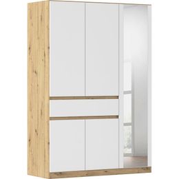 Rauch Kleiderschrank &raquo;T&uuml;bingen&laquo; mit Spiegel wei&szlig; Holzwerkstoff B/H/T: 135cm x 197cm x 54cm