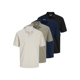 Jack & Jones Jack & Jones Herren Poloshirt &raquo;JJKANE POLO SS 4PK MP&laquo; Packung, 4 Baumwollmischung, regular fit beige M
