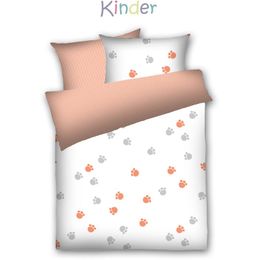 Dyckhoff Bettw&auml;sche &raquo;Pf&ouml;tchen&laquo; 2 Stk. aus Weichfrottier orange Frottee, Obermaterial: 75% Baumwolle, 25% Polyester B/L: 100cm x 135cm, 1 Stk., 1 Stk., Frottee,