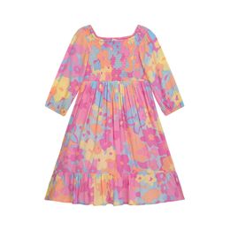 DANAMADE M&auml;dchen Sommerkleid "DANAMADE Dresses DLILLY", bunt, Gr. 128, Obermaterial: 100% Viskose. Futter: 100% Baumwolle, Kleider