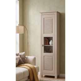 OTTO home Vitrine &raquo;Rauna Vitrinenschrank, Stauraumchrank&laquo; H&ouml;he 180 cm, aus massiver Kiefer, FSC -zertifiziert Massivholz B/H/T: 57,4cm x 180cm x 38cm,