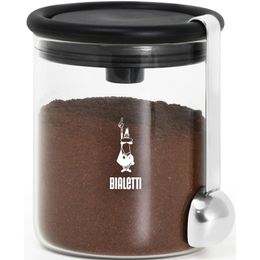 Bialetti Kaffeedose f&uuml;r Kaffee, Inhalt: 250 g schwarz Glas, Kunststoff Einheitsgr&ouml;&szlig;e