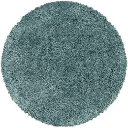 Ayyildiz Teppiche Hochflor-Teppich &raquo;SYDNEY 3000&laquo; rund 30 mm H&ouml;he Shaggy, Langflor, uni, auch in rund, Wohnzimmer blau Polypropylen (PP) &Oslash; 160cm 1 Stk., 30mm, &Oslash; 160cm