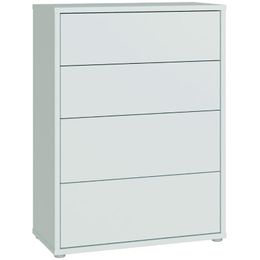 FORTE Kommode &raquo;Alice Springs, Kommode 4 Schubk&auml;sten B/H/T 74,5/99,1/34,9 cm&laquo; Schubk&auml;sten mit Vollauszug, Grifflos, Push to open Holzwerkstoff B/H/T: 