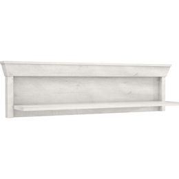 FORTE Wandregal &raquo;Kashmir&laquo; Breite 122 cm wei&szlig; Dekorfolie B/H/T: 122,8cm x 33,8cm x 24,5cm, offenes Fach