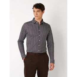 DESOTO Herren DESOTO Langarmhemd &raquo;Jersey Casual Kent&laquo; schwarz-wei&szlig; 3XL, N-Gr