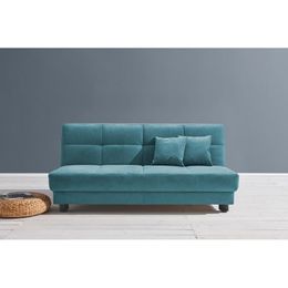 ell+ell ell + ell Schlafsofa &raquo;Tilda&laquo; Breite 185 cm, inkl. 2 Zierkissen blau 100% Polyester B/H/T: 185cm x 90cm x 100cm, Flachgewebe, PUR-Schaumstoff, ohne 