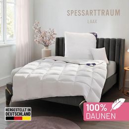 Spessarttraum Daunenbettdecke &raquo;Laax Bettdecke 135x200, 155x220 cm und viele weitere Gr&ouml;&szlig;en&laquo; leicht F&uuml;llung 100% Daunen 1 Stk. tlg. Bettdecken 
