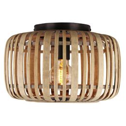 Brilliant Deckenleuchte &raquo;Woodrow&laquo; E27 1 Stk. Bambus - Nature Style - dimmbar - &Oslash; 32cm - E27 Fassung braun 1, &Oslash; 32cm H: 22cm, 1 Stk.