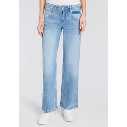 Herrlicher Damen 5-Pocket-Jeans &raquo;Edna Denim&laquo; Flared Fit mit mittlerer Leibh&ouml;he 34, L&auml;nge 30