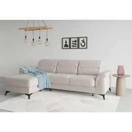 Sit & More sit&more Ecksofa &raquo;Sinatra L-Form&laquo; mit Recamiere, optional mit Kopfteilverstellung und Armteilfunktion grau 100% Polyester B/H/T: 258cm x 85cm x 170cm,