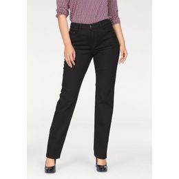MAC Damen MAC Bequeme Jeans &raquo;Stella&laquo; Gerader Beinverlauf schwarz 46, L&auml;nge 34