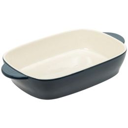 RESTO Kitchenware Backform &raquo;Fornax, Auflaufform, Lasagneform, Ofenform, sp&uuml;lmaschinengeeignet&laquo; rechteckig, f&uuml;r Kuchen, Lasagne, Brownie blau Steingut 
