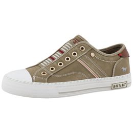 Mustang Shoes Damen Slip-On Sneaker &raquo;Magdalena&laquo; Freizeitschuh, Slipper, Schlupfschuh mit Kontrastbes&auml;tzen 38