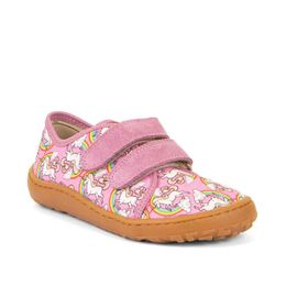 froddo Jungen froddo Barfu&szlig;schuh &raquo;BAREFOOT CANVAS&laquo; Sneaker, Klettschuh mit Baumwollfutter, Klett-Hausschuh rosa 22