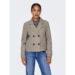 Only Damen Only Kurzjacke &raquo;ONLFREJA LIFE SHORT DB JACKET OTW NOOS&laquo; Kunstfaser braun XL