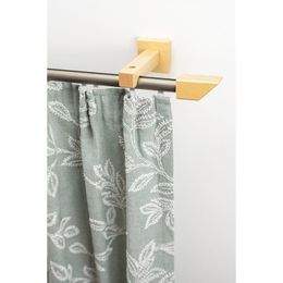 Garesa Gardinenschiene &raquo;Cubus, Quadros Innenlauf&laquo; 1 l&auml;ufig-l&auml;ufig Wunschma&szlig;l&auml;nge Innenlauf-Vorhanggarnitur, verl&auml;ngerbar, Holz-Aluminium beige B/L: 