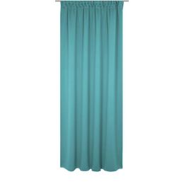 WIRTH Vorhang &raquo;Newbury&laquo; Multifunktionsband 1 Stk. tlg. nach Ma&szlig; blau Baumwolle, Polyester 335cm, Multifunktionsband, 130cm