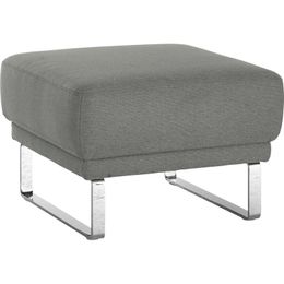 Home Affaire Hocker &raquo;Apiro&laquo; passend zur Serie Aprio in Stoff grau B/H/T: 65cm x 47cm x 65cm, Struktur weich