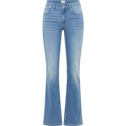 Mustang Damen Mustang Slim-fit-Jeans &raquo;SHELBY&laquo; im Five-Pocket Style blau 28, L&auml;nge 34