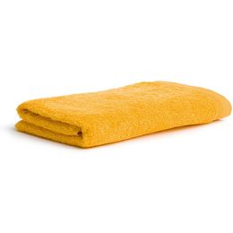 M&ouml;ve Badetuch &raquo;Superwuschel&laquo; Badetuch mit Bord&uuml;re, 100% Premium Cotton Baumwolle, einfarbig, weich gold Walkfrottee, Baumwolle B/L: 80cmx150cm, 1 Stk., 