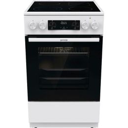 Gorenje Elektro-Standherd &raquo;GECS5C70WA&laquo; mit 1-fach-Teleskopauszug Aqua Clean Knusprig genie&szlig;en &ndash; ganz ohne Extra-Kalorien - dank AirFry-Funktion wei&szlig; 