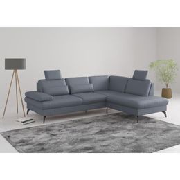 Sit & More sit&more Ecksofa &raquo;Morris L-Form, inkl. Sitztiefenverstellung&laquo; wahlweise mit Armteilverstellung, Schlaffunktion & Bettkasten bunt B/H/T: 262cm x 82cm x
