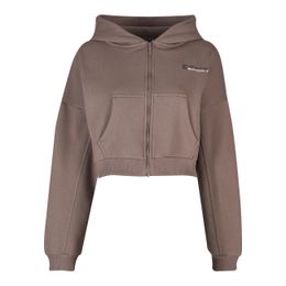 Karl Kani Damen Sweatjacke "Karl Kani KK Kani Sport Zip Hoodie", braun, Gr. L, 65% Baumwolle, 35% Polyester, Sweatjacken