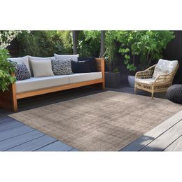 Kayoom Teppich &raquo;Nibru 625&laquo; rechteckig 5 mm H&ouml;he Flachgewebe, In- und Outdoor geeignet, schnell trocknend Polypropylen B : 60cm 1 Stk., 5mm, L: 110cm