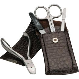 ERBE&reg; Erbe ERBE Manik&uuml;re-Etui &raquo;Lederetui Travel&laquo; Taschenetui, Rindleder, rostfrei braun B/H/T: 50mm x 130mm 4