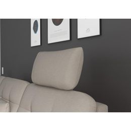 Sit & More sit&more Kopfst&uuml;tze &raquo;Baviene&laquo; in hochwertiger Verarbeitung grau B/H/T: 50cm x 25cm x 12cm, Luxus-Microfaser Euphoria
