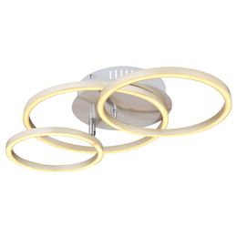 Globo LIGHTING LED Deckenleuchte &raquo;KENDY&laquo; LED-Modul Warmwei&szlig; Deckenlampe/Wohnzimmer/Schlafzimmer/modern wei&szlig; Einheitsgr&ouml;&szlig;e
