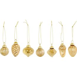 LeGer Home by Lena Gercke Christbaumschmuck &raquo;Weihnachtsdeko, Christbaumschmuck&laquo; aus Glas gold Glas Einheitsgr&ouml;&szlig;e