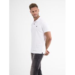 Lerros Herren Poloshirt "COOL & DRY"wei&szlig;, Gr. M, unifarben, Single Jersey, Obermaterial: 60% Baumwolle, 40% Polyester, Shirts, mit Logo-Stickerei