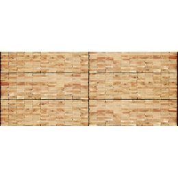 ARCHITECTS PAPER Fototapete &raquo;Stack of Boards&laquo; Vlies, Wand, Schr&auml;ge braun Vlies B/L: 6m x 2,5m