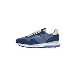 Pepe Jeans Herren Trainingsschuh "trainers HAILON BASIC M", Gr. 41, blau, 60% Cow Suede, 40% Polyamid, Schuhe