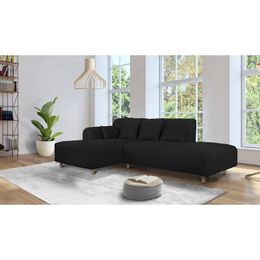 Home Affaire Ecksofa &raquo;Svennis L-Form&laquo; incl. Zierkissen, in 2 Bezugsvarianten grau Struktur (100% Polyester);Filzoptik (100% Polyester) B/H/T: 254cm x 