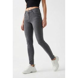Only Damen Only Skinny-fit-Jeans &raquo;ONLRAIN REG SKINNY JEANS DNM CRYOD655&laquo; Materialmix, regular fit blau XL (42), L&auml;nge 32