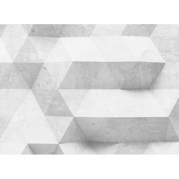 Livingwalls living walls Fototapete &raquo;Designwalls Concrete Surface 1&laquo; glatt Vlies, Wand, Schr&auml;ge, Decke grau Vlies B/L: 3,5m x 2,55m
