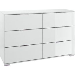wimex Schubkastenkommode &raquo;Easy&laquo; mit Glas- oder Spiegelfront wei&szlig; B/H/T: 130cm x 83cm x 41cm, 6 Stk.