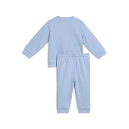 Puma Jungen Trainingsanzug "MINICATS ESS CREW SET FL INF", blau, Gr. 92, unifarben, Fleece, Obermaterial: 68% Baumwolle, 32% Polyester, Sportanz&uuml;ge,