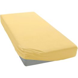 bellana Spannbettlaken &raquo;bellana exclusiv Topper aus 100% Mako-Baumwolle, 150 g/m&sup2;&laquo; feinste Mako-Baumwolle, f&uuml;r Topper bis 10cm H&ouml;he, b&uuml;gelfrei beige 