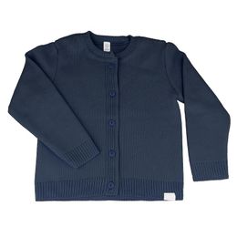MaxiMo M&auml;dchen MaxiMo Strickjacke Baumwolle, hautfreundlich, weich, zum kn&ouml;pfen, f&uuml;r jede Jahreszeit blau 98/104