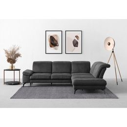 Sit & More sit&more Ecksofa &raquo;Cabana L-Form&laquo; Ottomane, wahlweise mit Sitztiefen-,Armlehnen- und Kopfteilfunktion grau 100% Polyester B/H/T: 303cm x 84cm x 244cm, 