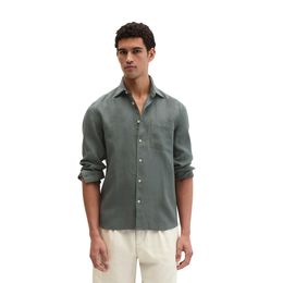 Marc O'Polo MARC O'POLO Herren Leinenhemd, gr&uuml;n, Gr. XXL, Web, Obermaterial: 100% Leinen, Hemden, im klassisch cleanen Look