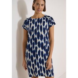 Cecil Damen Druckkleid Ohne Taschen Sommerkleid mit Capsleeves und grafischem Muster XL (44), N-Gr