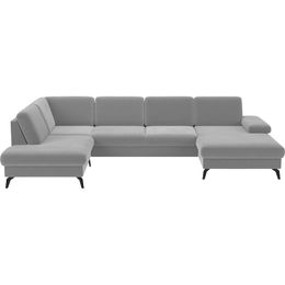 Sit & More sit&more Wohnlandschaft &raquo;Morris Jubi&laquo; wahlweise mit Armteilverstellung, Schlaffunktion & Bettkasten grau 100% Polyester B/H/T: 335cm x 82cm x 212cm, 