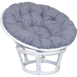 Home Affaire Relaxsessel Handgeflochten wei&szlig; Polyester, B/H/T: 100cm x 60cm x 100cm